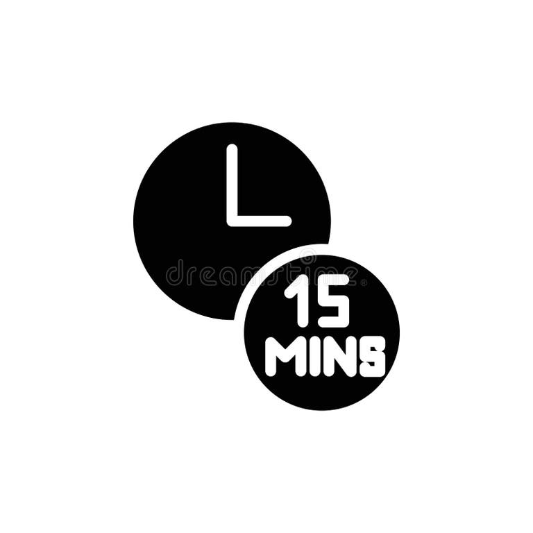 Minute Timer Icon Web Design in Vector Stock Vector - Illustration of ...