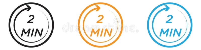 Minute Timer Vector Logo Set Collection for Web App Ui Stock Vector ...