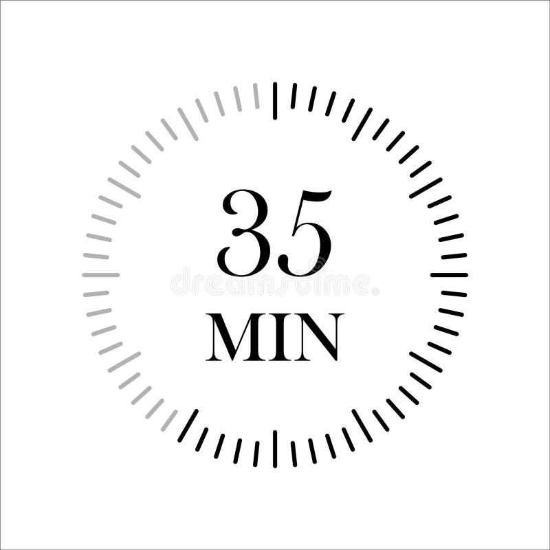 35-minute Timers Clocks, Timer 10 Min Icon. Stock Vector - Illustration ...