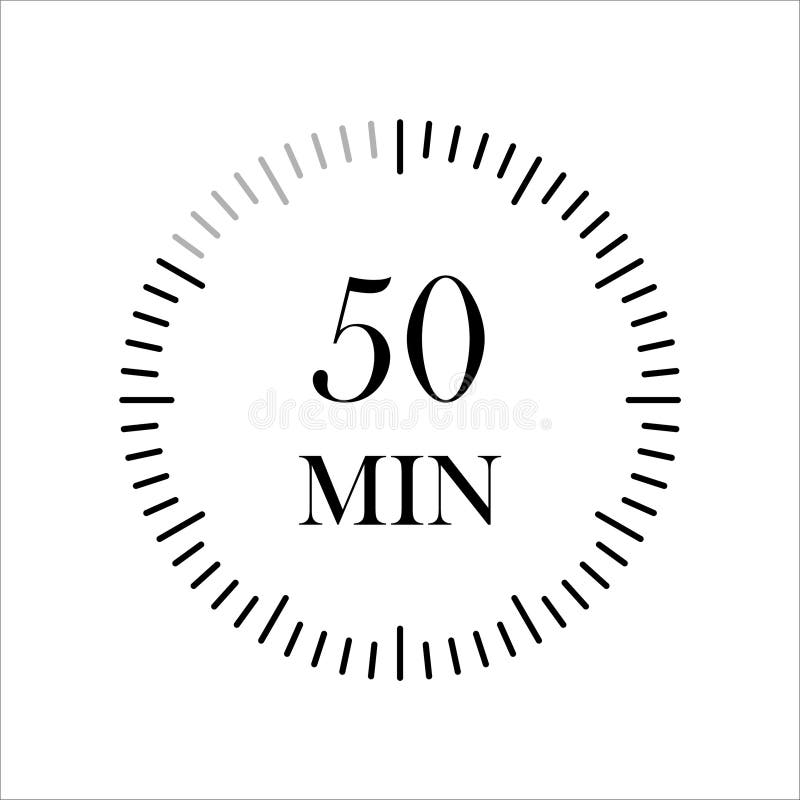 50-minute Timers Clocks, Timer 10 Min Icon. Stock Vector - Illustration ...