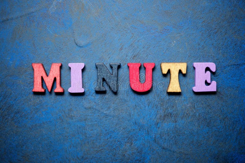 Minute word view stock image. Image of rustic, copy - 177147293