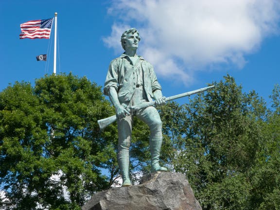 Minuteman Statue stock image. Image of armed, statue - 20322381