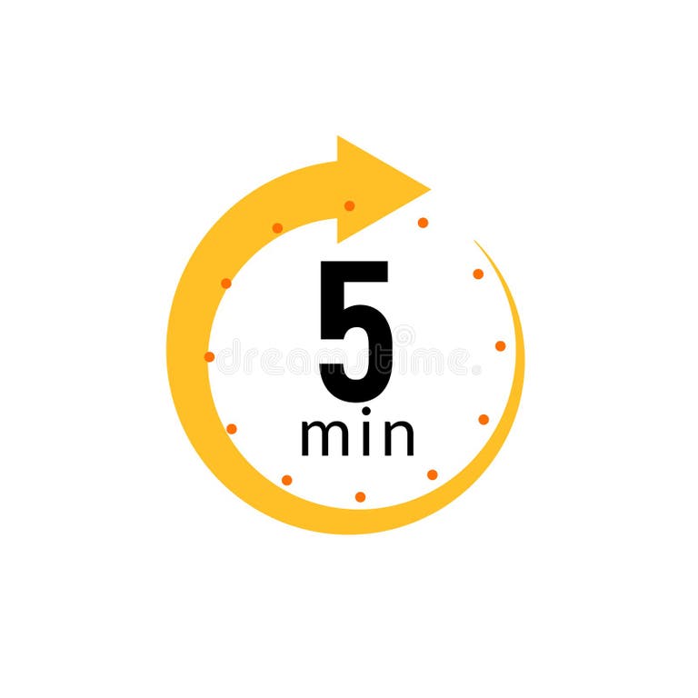 5 Minutes Clock Quick Number Icon. 5min Time Circle Icon Stock Vector ... 5 Minutes Clock Quick Number Icon. 5min Time Circle Icon Stock Vector ...