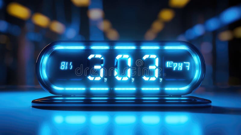 Minutes Countdown Timer Blue Stock Illustration - Illustration of shot ...