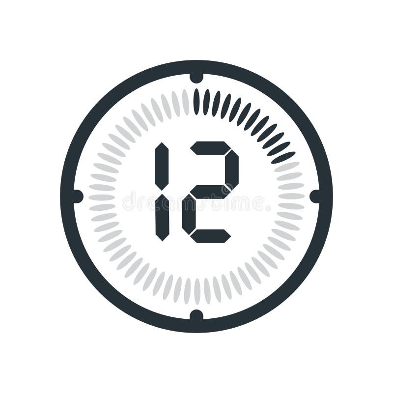 12 Hour Clock Icon Stock Illustrations – 357 12 Hour Clock Icon Stock ...