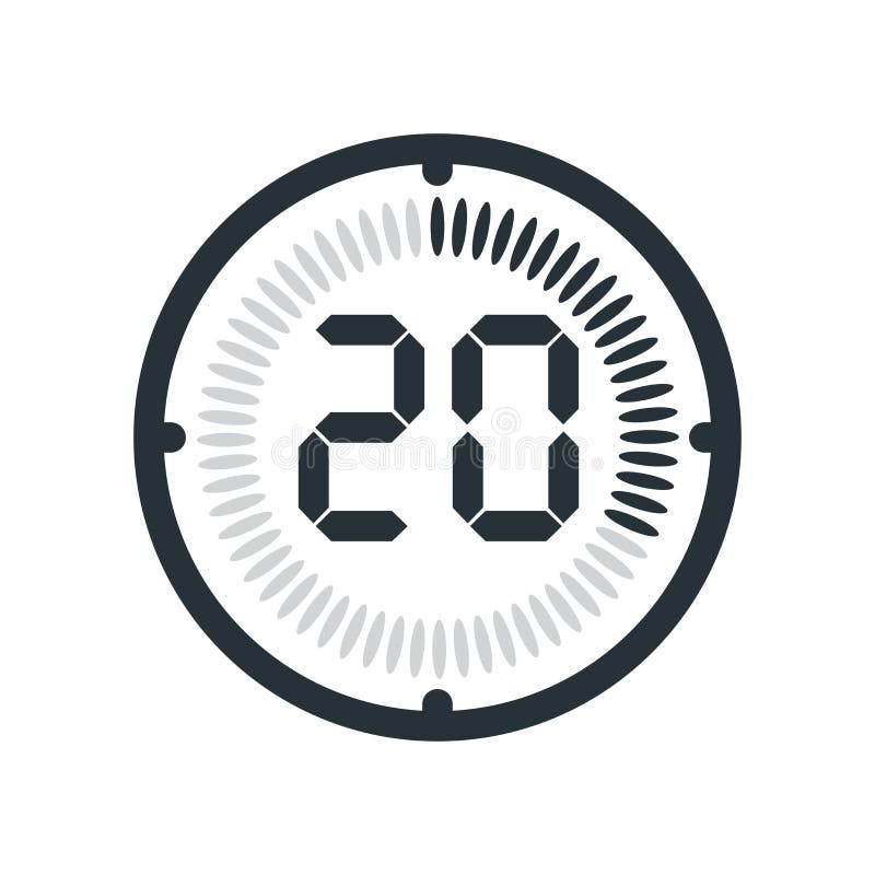 Timer Sign Icon. 20 Minutes Stopwatch Symbol. Stock Vector ... Timer Sign Icon. 20 Minutes Stopwatch Symbol. Stock Vector ...