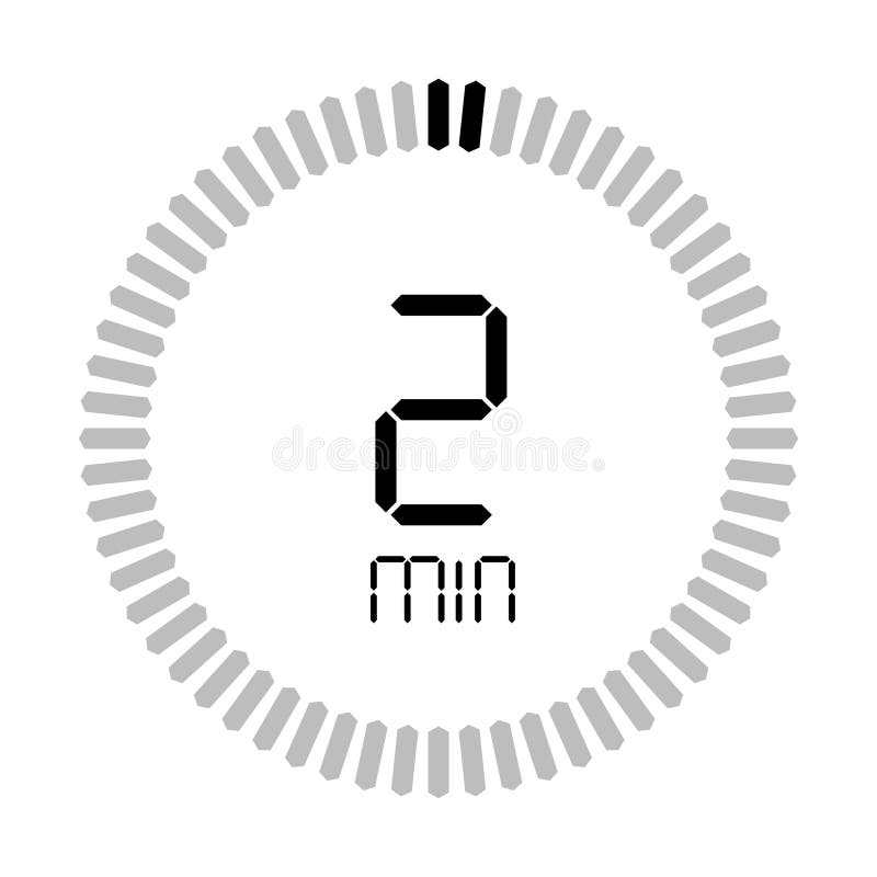 The 2 Minutes, Stopwatch Vector Icon Stock Vector - Illustration of ...