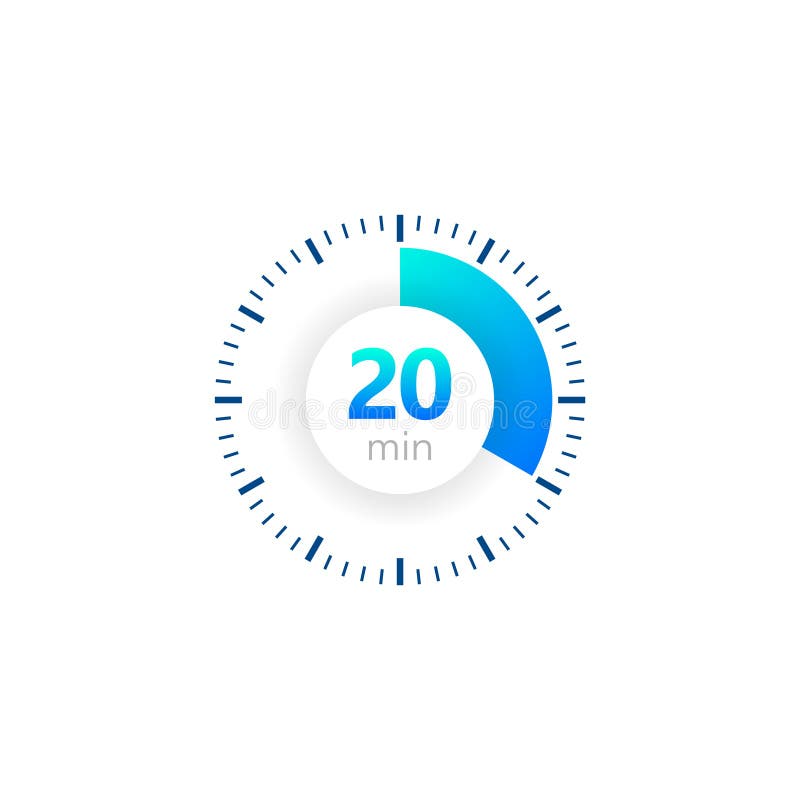Clock 20 Minutes Stock Illustrations – 364 Clock 20 Minutes Stock ...