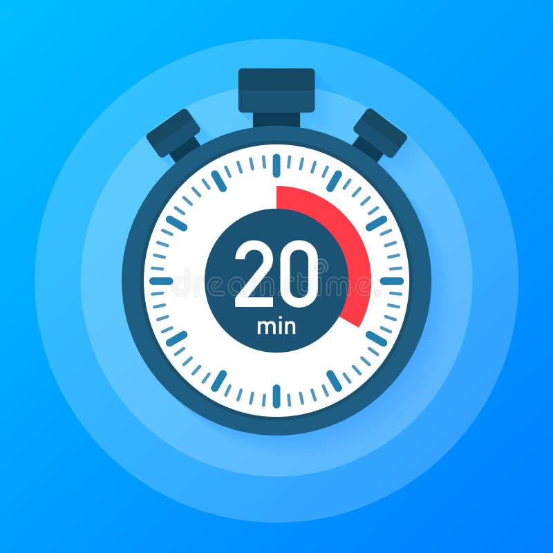 The 20 Minutes, Stopwatch Vector Icon. Stopwatch Icon in Flat Style ... The 20 Minutes, Stopwatch Vector Icon. Stopwatch Icon in Flat Style ...