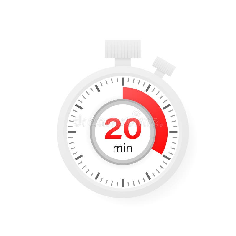 50 Minutes Timer Symbol Red Color Style Stock Vector - Illustration of ...