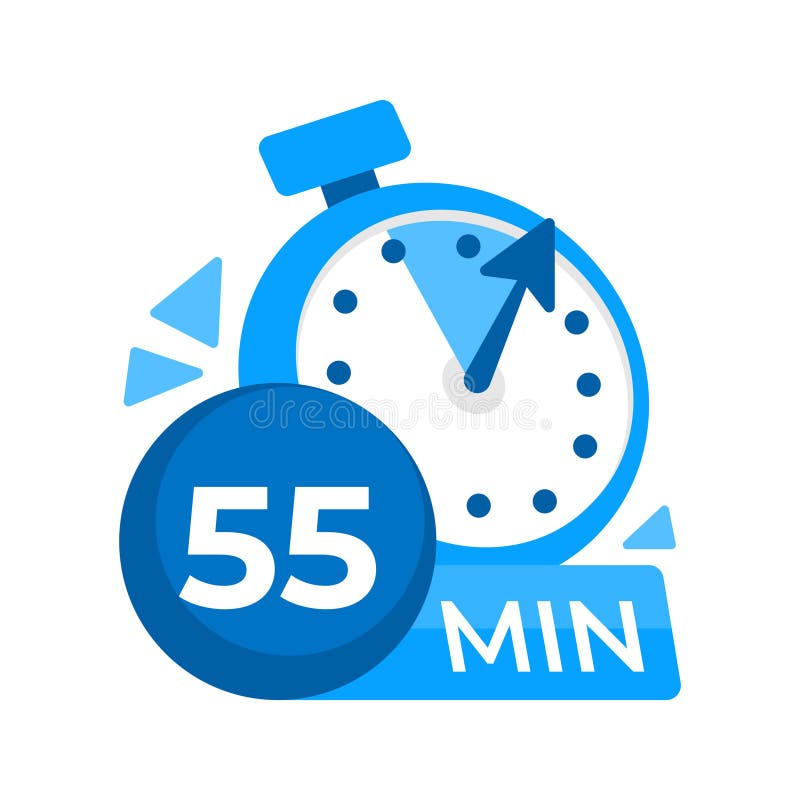 55 Minutes Timer. Stopwatch Icon 55 Min. Clock and Watch Limited ...