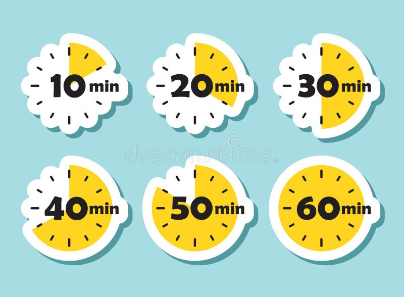 60 Minute Timer Clock Stock Illustrations – 570 60 Minute Timer Clock ...