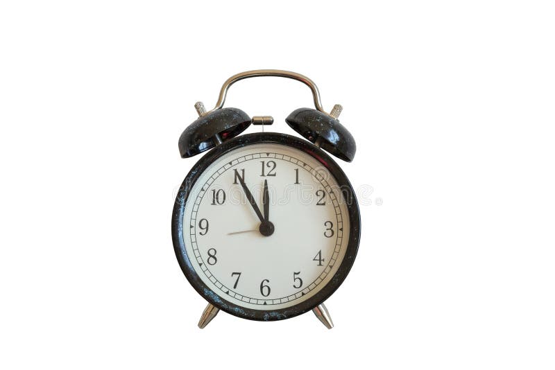 5 minutes to 12 warning stock illustration. Illustration of visual ...