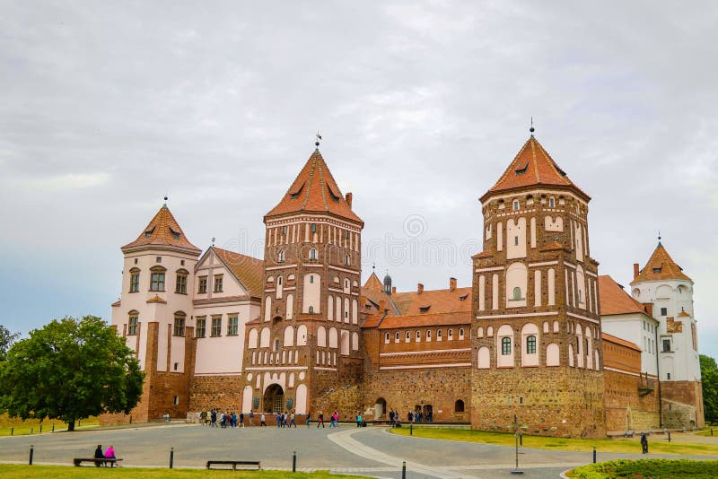 Mir, Belarus, June 4, 2019: View on Castle Mir in Republic Belarus at ...