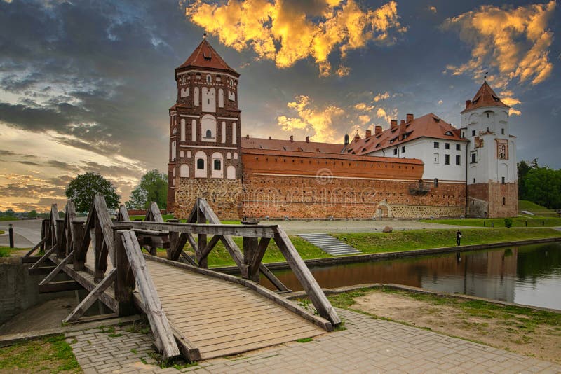 MIR, BELARUS - September 17, 2021: the Architectural Monument of the ...