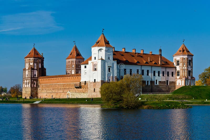 The Mir Castle stock photo. Image of medieval, heritage - 52021386