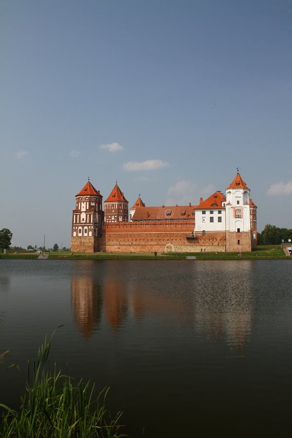 The Mir Castle. Belarus stock photo. Image of landmark - 91483780