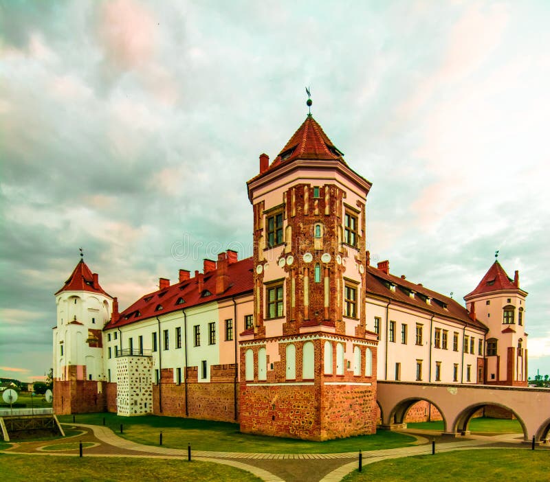 Mir Castle, Belarus, 1520 stock photo. Image of attractive - 74224216