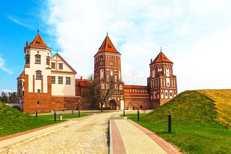 Mir Castle Complex stock photo. Image of history, postcard - 7649604