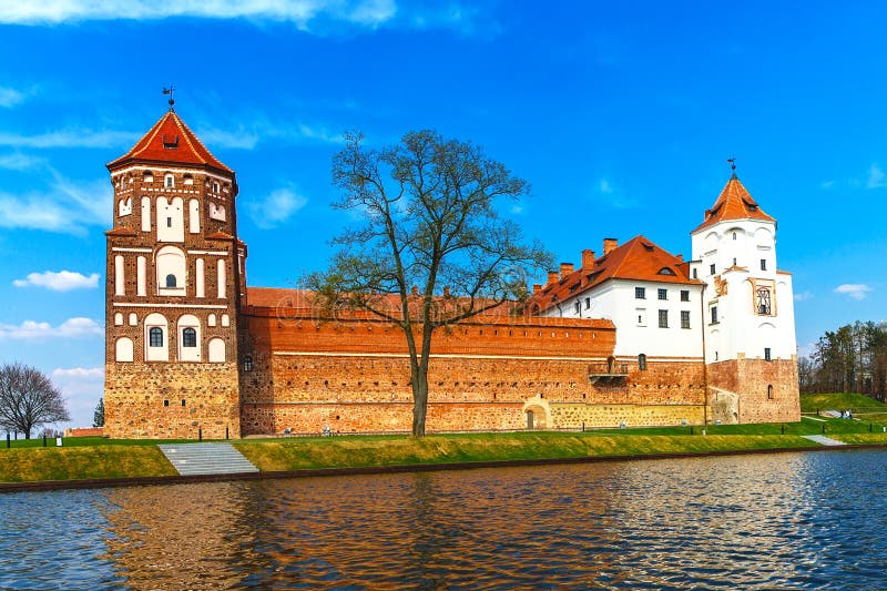 Mir Castle Complex stock photo. Image of history, postcard - 7649604