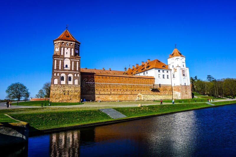Mir Castle Complex Side stock photo. Image of appealing - 133298726
