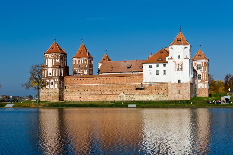 The Mir Castle stock photo. Image of landmark, famous - 52021590