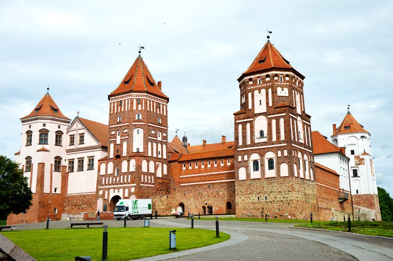 Mir Castle Summer in the Republic of Belarus Editorial Stock Image ...