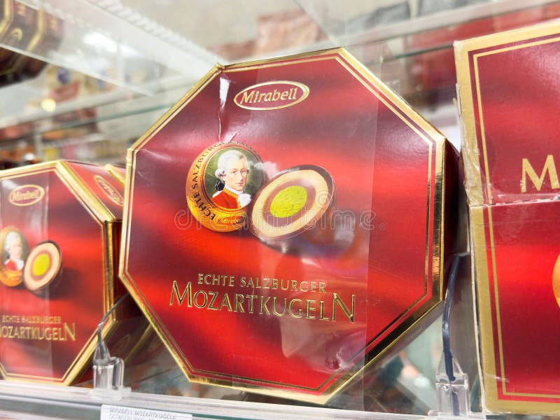 Mirabell Mozartkugeln Chocolate Box in Store Display Editorial Image ...