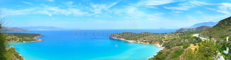 Mirabello Bay Crete, Greece Stock Image - Image of panorama, europa ...