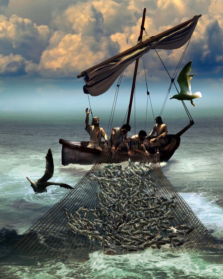 Jesus Fishing Stock Illustrations – 198 Jesus Fishing Stock ...
