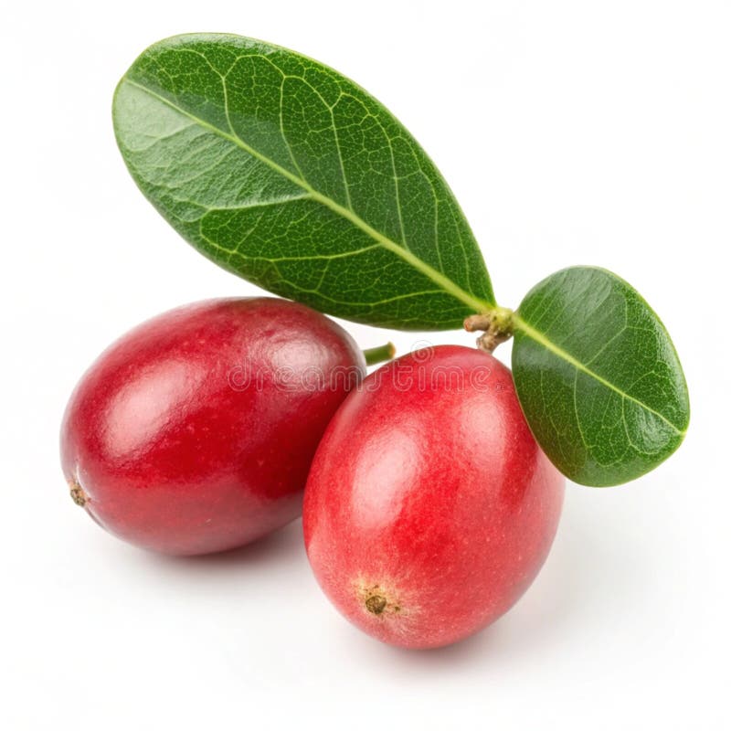 Miracle Fruit Isolated on White Background Stock Photo - Image of ...