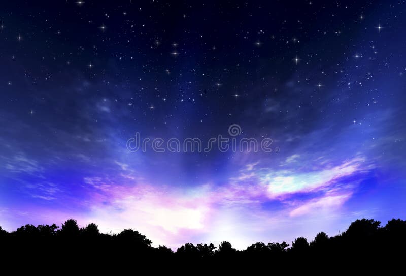 The miracle of the sky stock illustration. Illustration of view - 49731657