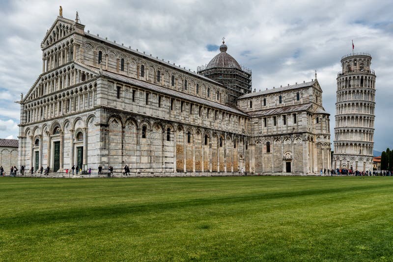 Miracles Square in Pisa editorial photography. Image of architectural ...