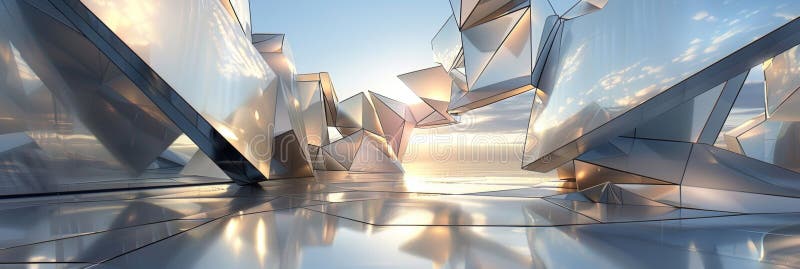 A Mirage of Geometric Forms Appearing To Shift and Pulsate before the ...