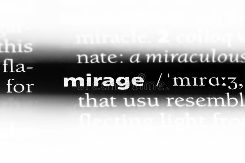Mirage stock image. Image of paper, definition, text - 126542085