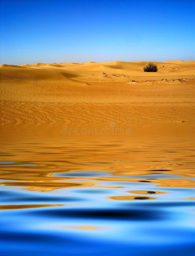 Miraggio fotografia stock. Immagine di oasi, orientale - 4012942