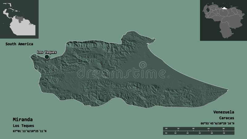 Miranda, State of Venezuela,. Previews. Administrative Stock ...