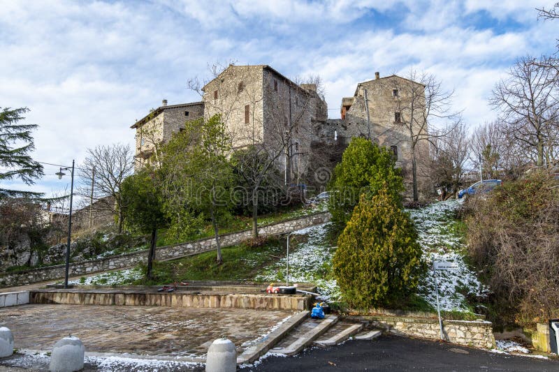 Miranda Village in the Province of Terni Stock Image - Image of middle ...