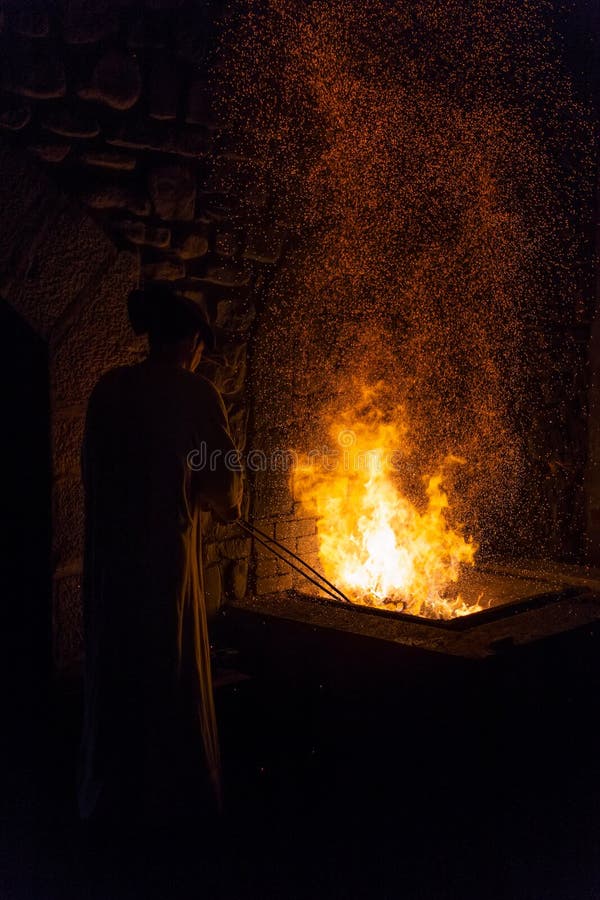Iron foundry stock image. Image of process, work, metal - 1687927