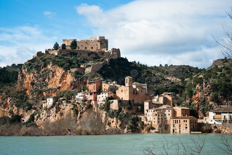 Miravet Village in Catalunya, Spain Stock Image - Image of miravet ...