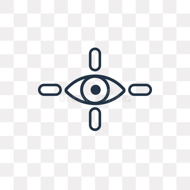 Mire El Icono Del Vector Aislado En El Fondo Transparente, Mirada ...