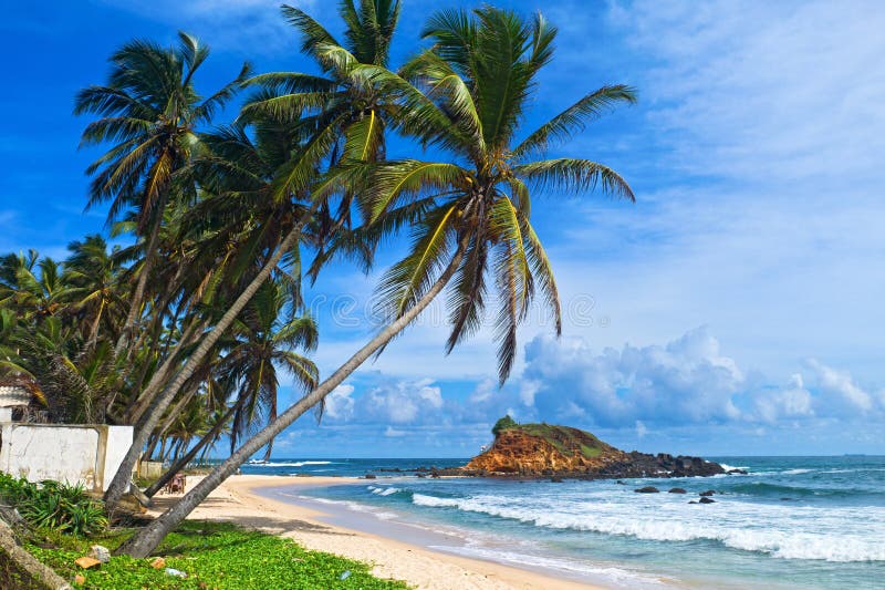 Mirissa beach stock photo. Image of calm, idyllic, coast - 27308912