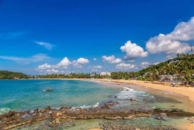 Mirissa Beach in Sri Lanka stock photo. Image of resort - 268579226