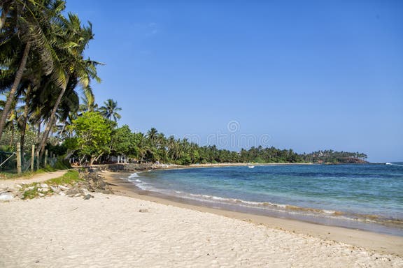 Mirissa beach at Sri Lanka stock image. Image of beach - 38019007