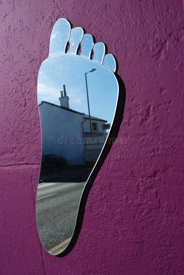 Mirror stock photo. Image of street, isolated, wall, creative - 13247524