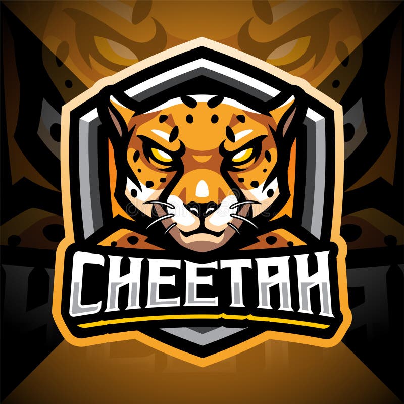 Cheetah Sport Mascot Logo Design Stock Vector - Illustration of badge ...