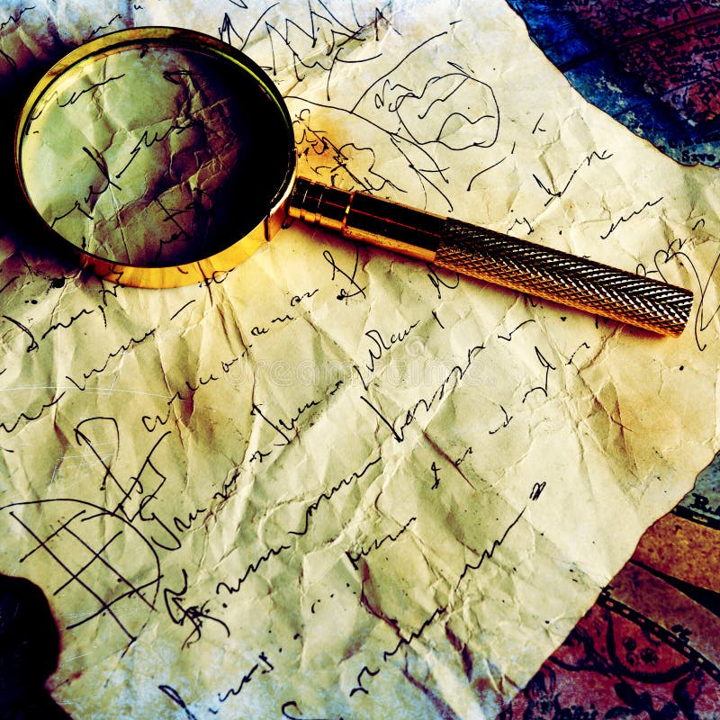 Old Map and Magnifying Glass Stock Photo - Image of antique, vintage ...