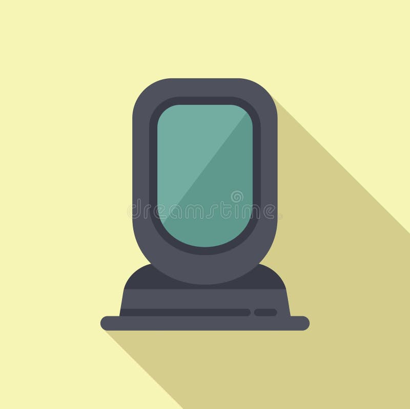 Mirror Bar Code Scanner Icon Flat Vector. Matrix Bar Stock Vector ...