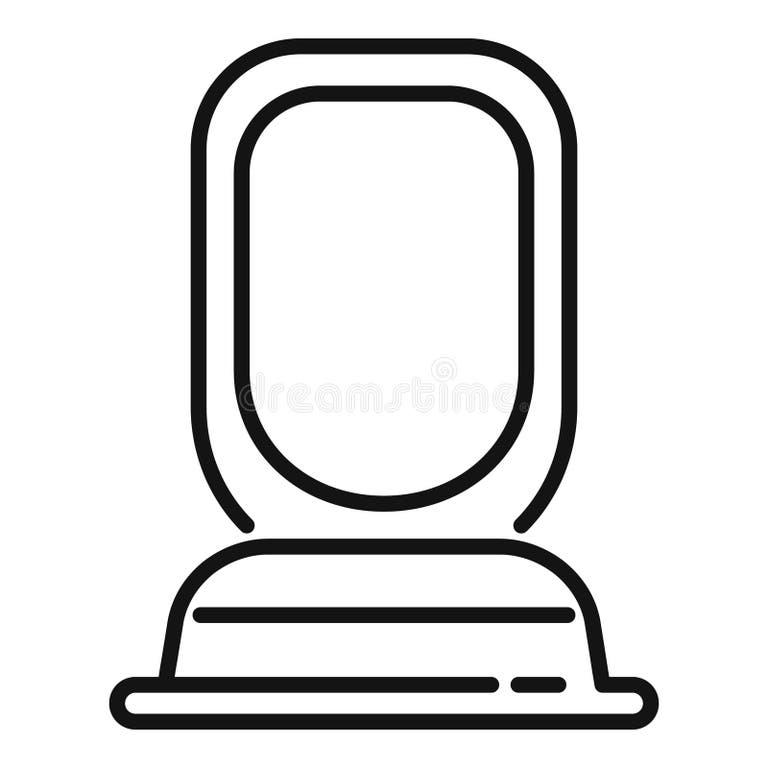 Mirror Bar Code Scanner Icon Outline Vector. Matrix Bar Stock Vector ...