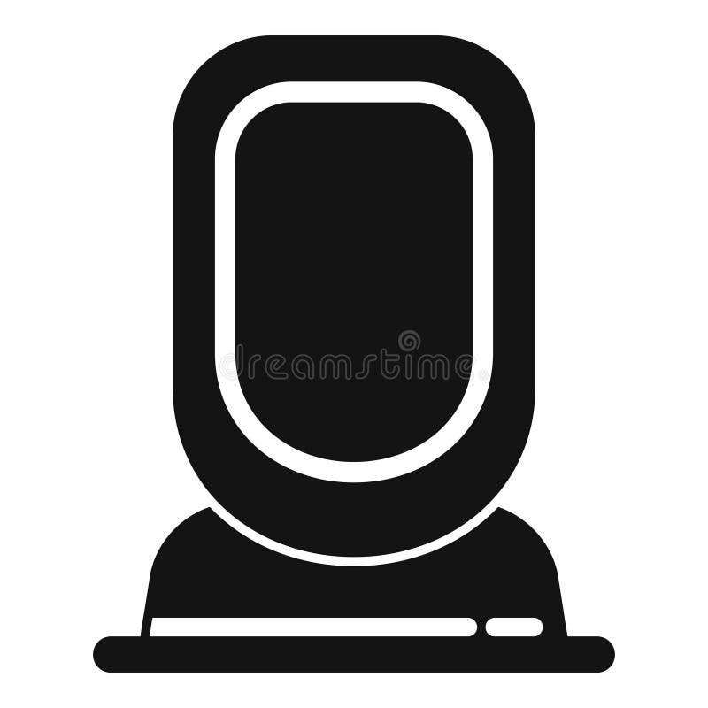 Mirror Bar Code Scanner Icon Simple Vector. Matrix Bar Stock Vector ...